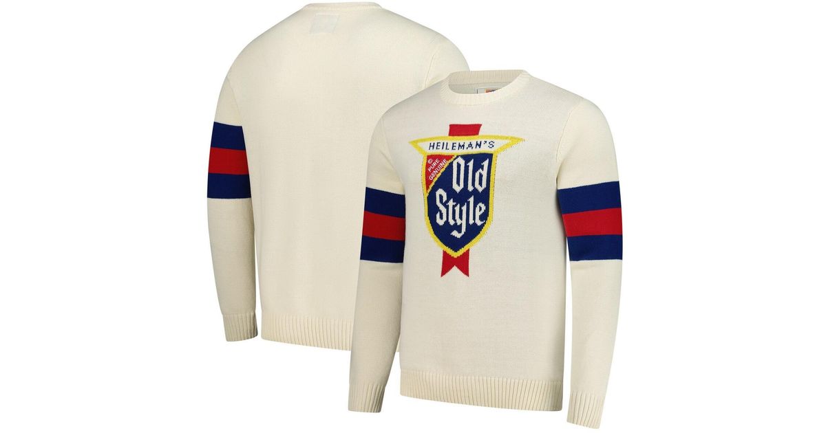 American Needle Old Style Mccallister Sweater in White for Men | Lyst