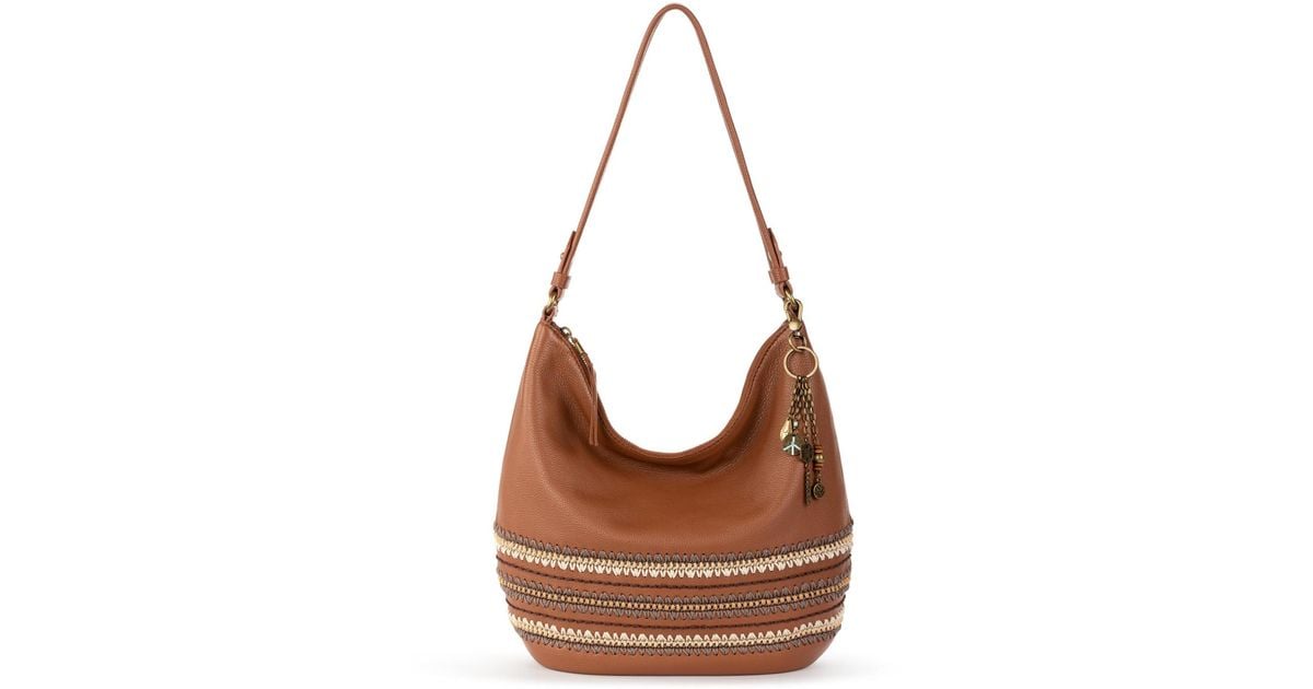 The Sak Sequoia Leather Medium Hobo Bag in Brown | Lyst