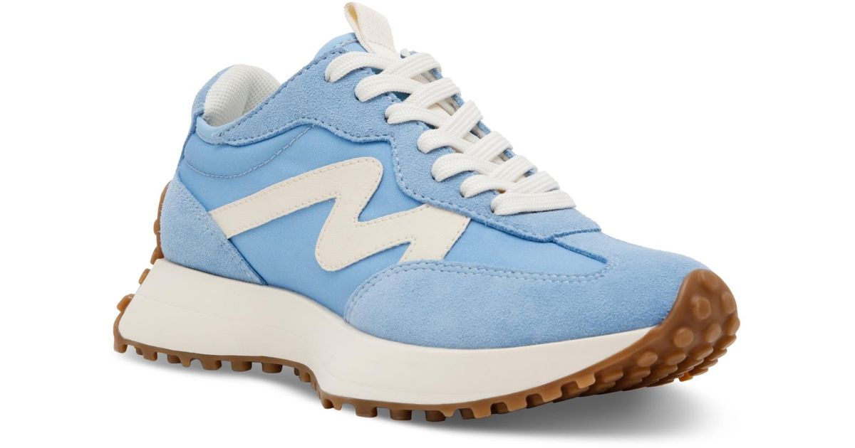 Steve Madden Campo Retro Lace-up jogger Sneakers in Blue | Lyst