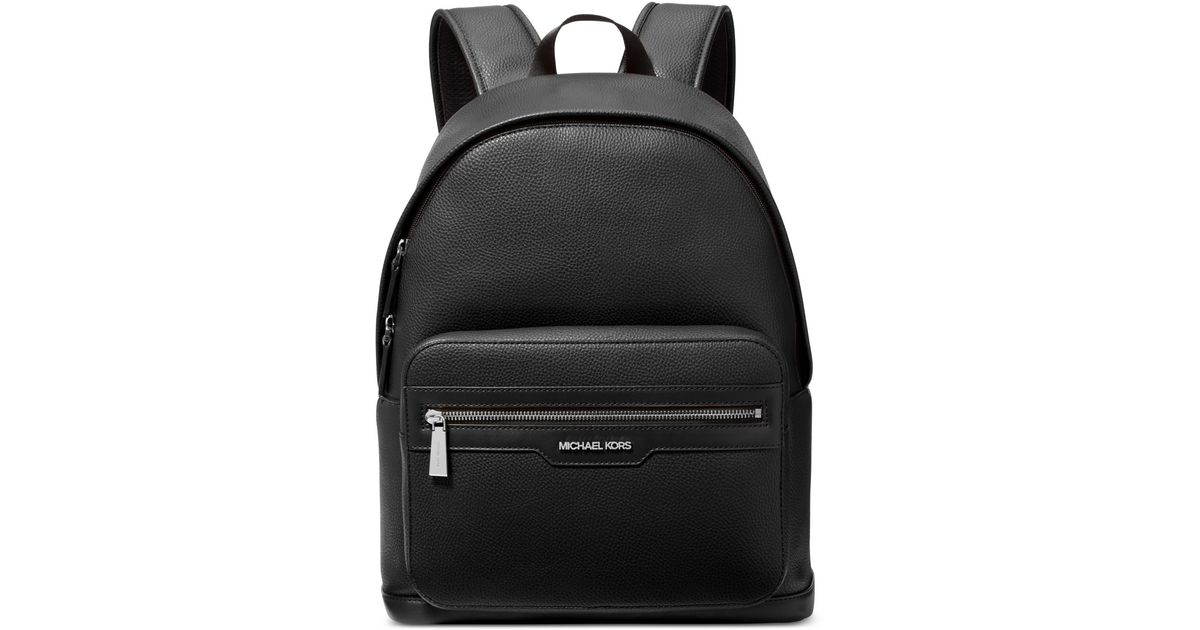 Michael Kors Malone Leather Logo Backpack in Black for Men | Lyst