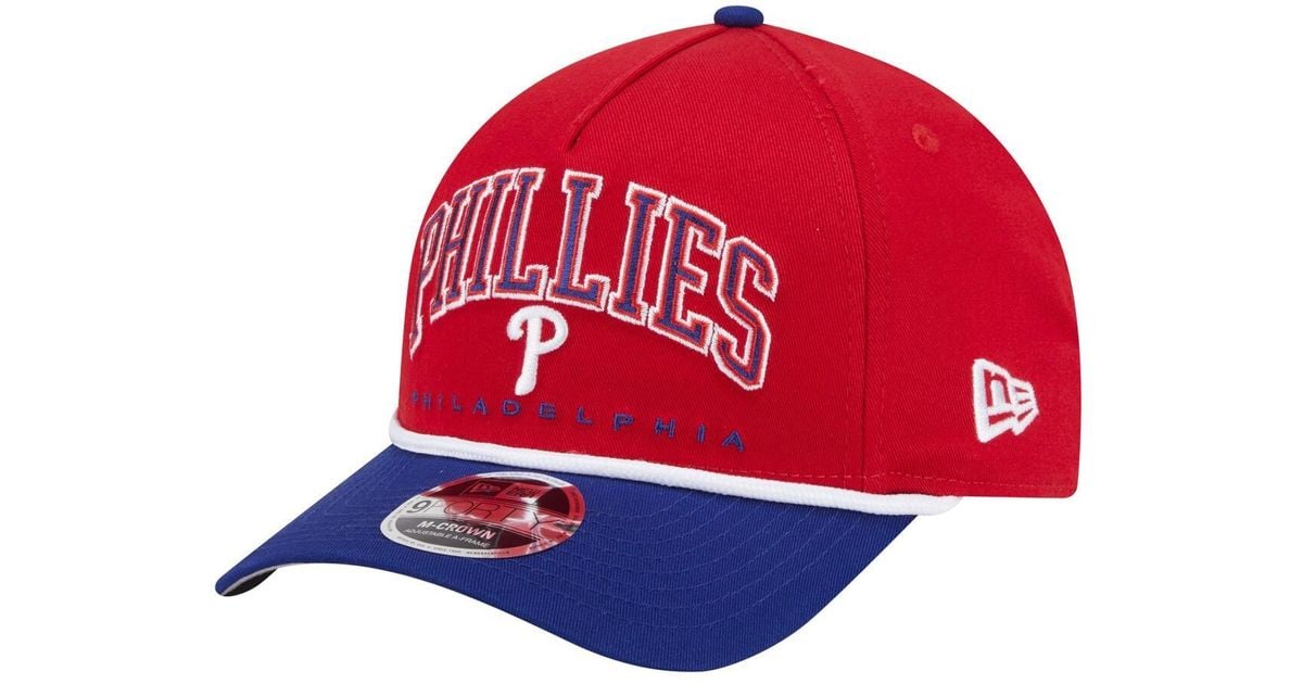 KTZ Red/royal Philadelphia Phillies Arch 9forty A-frame M-crown ...