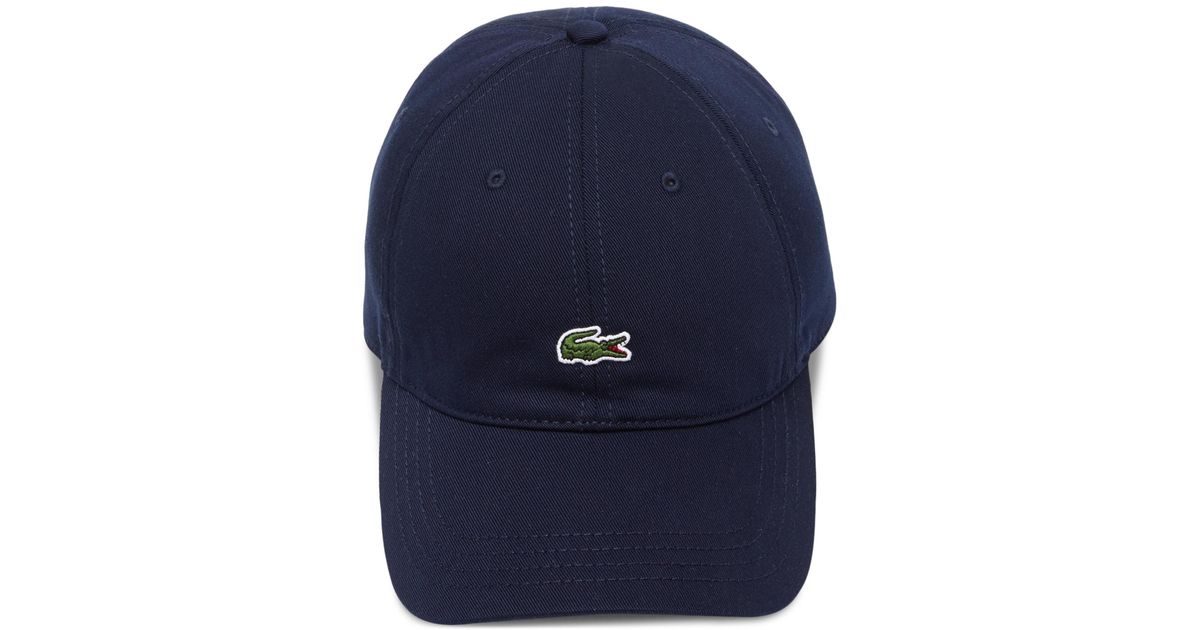 Lacoste Adjustable Logo Cap in Blue for Men | Lyst