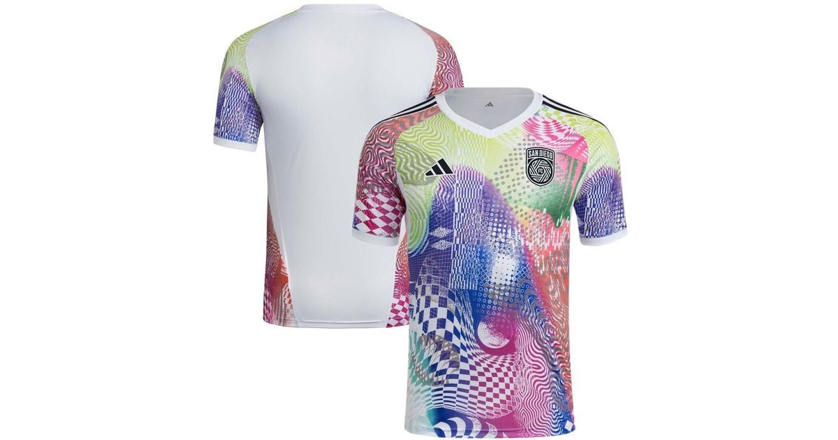 adidas Houston Dynamo Fc 2025 Pride Pre-match Jersey in White for Men ...