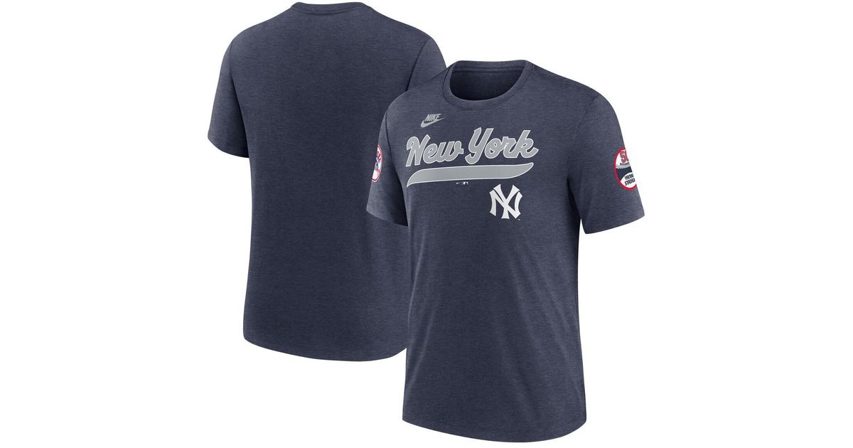 Nike New York Yankees Cooperstown Collection Eras Tri-blend T-shirt in ...