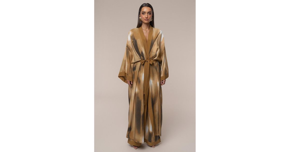JLUXLABEL Desert Oasis Duster in Natural | Lyst