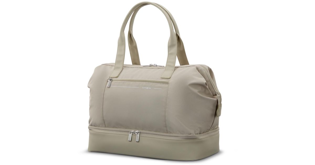 Samsonite Better Than Basics Drop Bottom Weekender Duffle in Gray | Lyst