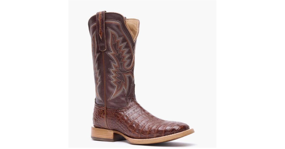 Durango Prca Collection Caiman Belly Western Boot in Brown for Men | Lyst