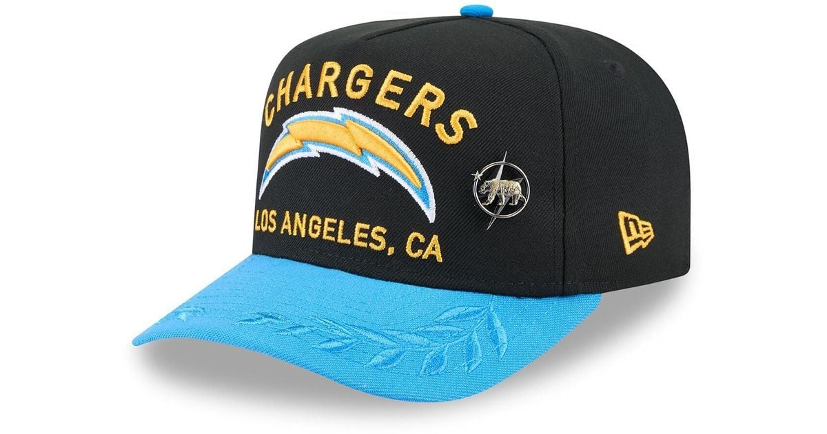 KTZ Black/ Powder Blue Los Angeles Chargers 2025 Nfl Draft On Stage A ...