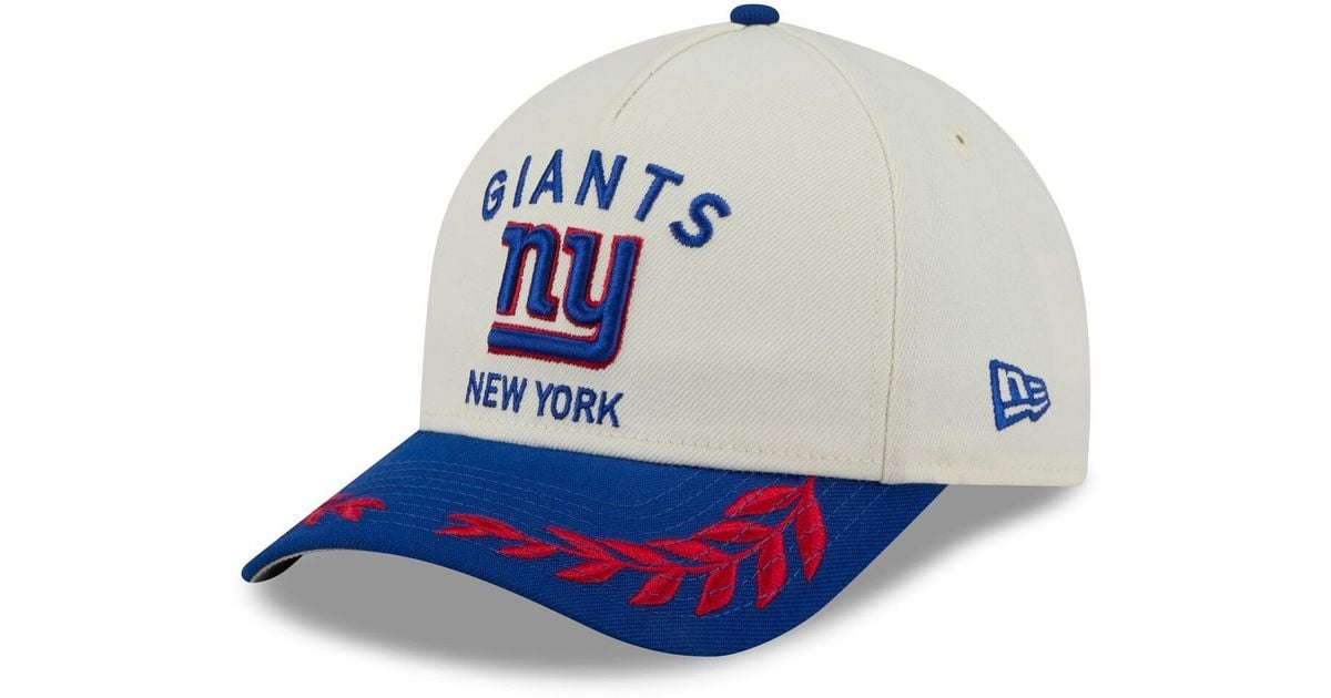 KTZ Cream/royal New York Giants 2025 Nfl Draft 9forty A-frame M-crown ...