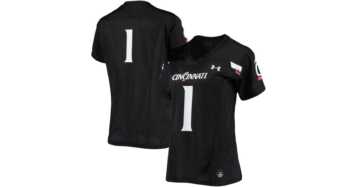 Under Armour #1 Cincinnati Bearcats Finished Replica Football Jersey in ...