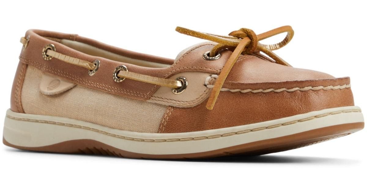 Sperry Top-Sider Angelfish Slip On Boat Shoes in Brown | Lyst