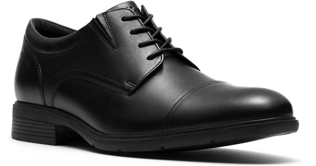 Clarks Steadwell Cap Dress Shoe in Black for Men | Lyst