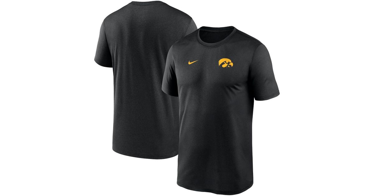 Nike Iowa Hawkeyes 2025 Sideline Small Logo Legend Performance T-shirt ...
