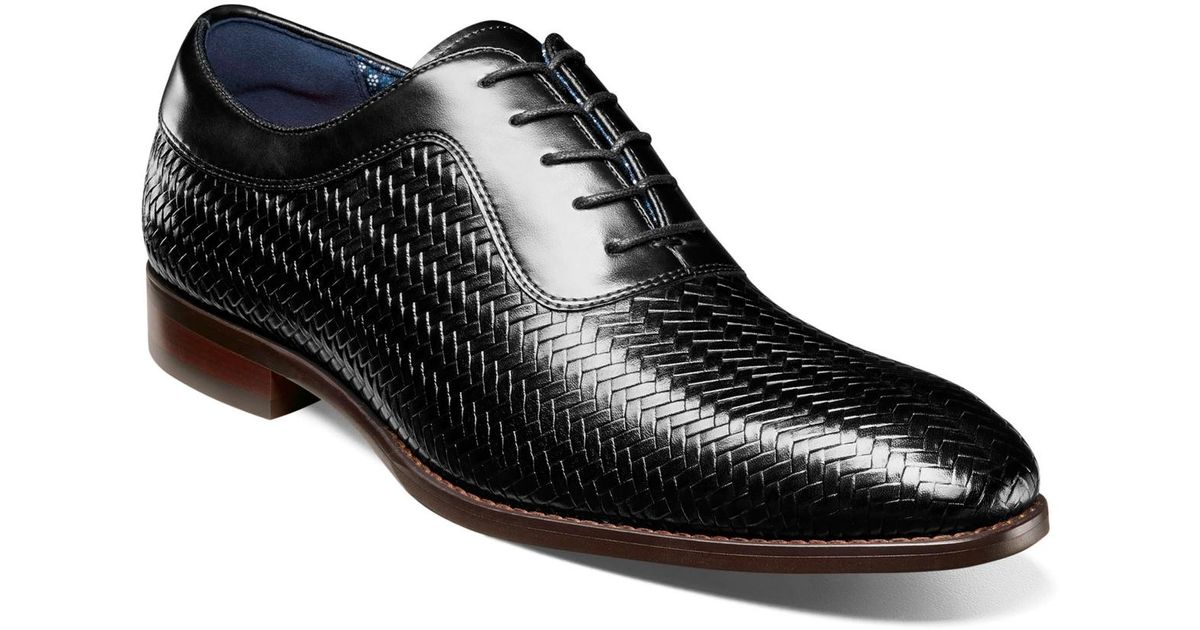 Stacy Adams Keating Plain Toe Lace Shoe in Black for Men | Lyst