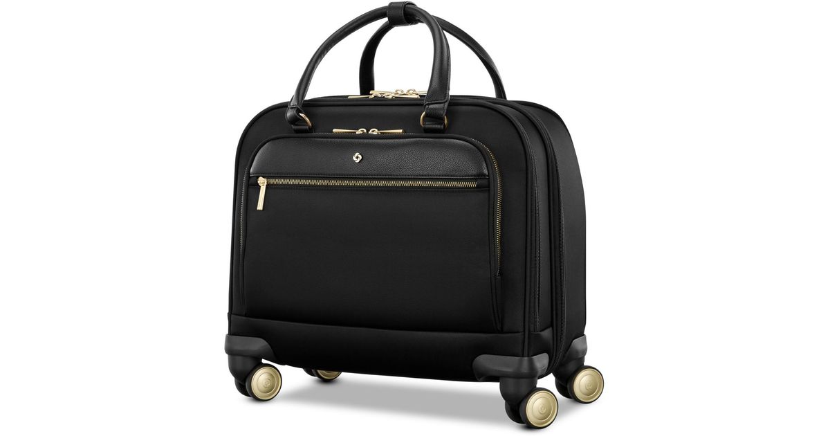 Samsonite Carry-on Rolling Laptop Bag With Usb in Black | Lyst