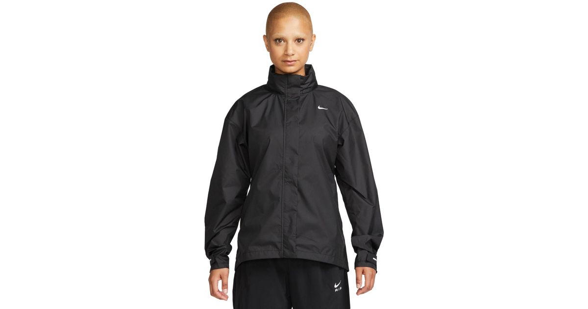 Nike Fast Repel Storm-flap Running Jacket in Black | Lyst
