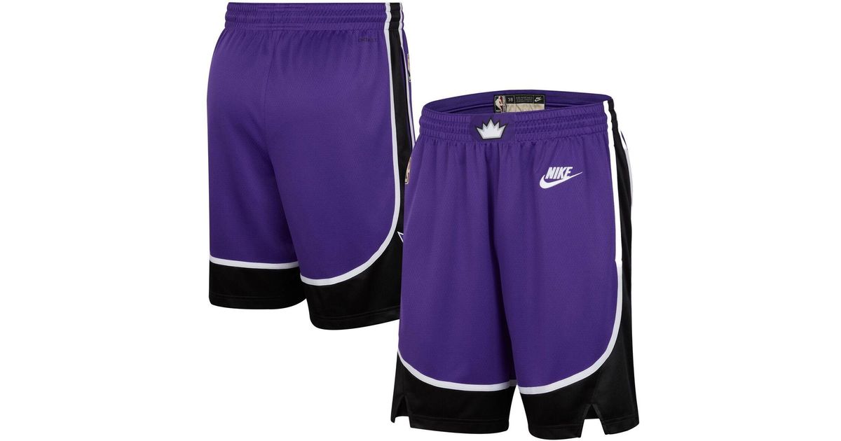 Nike Sacramento Kings 2024/25 Classic Edition Swingman Shorts in Purple ...