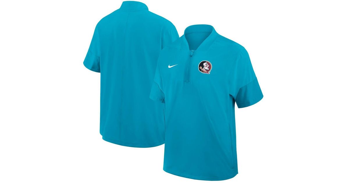 Nike Florida State Seminoles 2025 Sideline Short Sleeve Quarter-zip ...