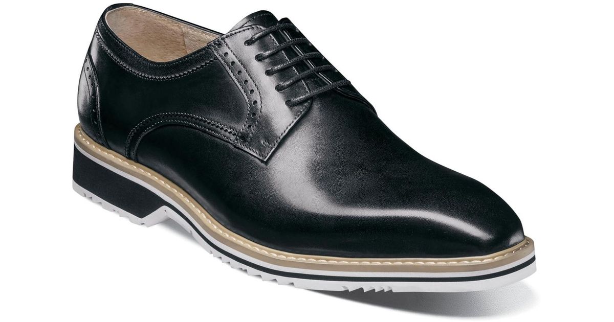 Stacy Adams Barringer Plain Toe Oxford in Black for Men | Lyst