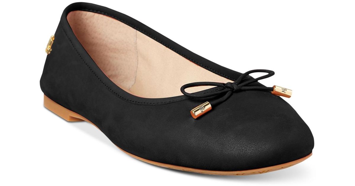 Ralph Lauren Jayna Slip-on Flats in White | Lyst