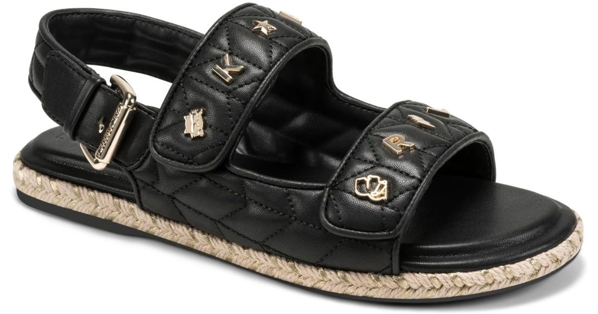 KARL LAGERFELD Paris Charlay Double Strap Sandal With Pin ...
