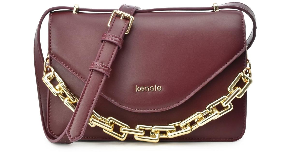 Kensie Hannah Shoulder Crossbody Bag in Purple | Lyst