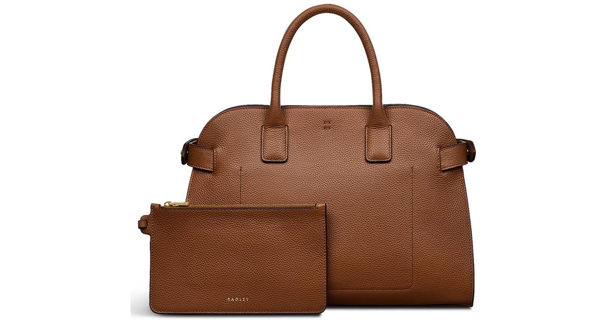 Radley Rathbone Medium Open Top Satchel Bag in Brown | Lyst