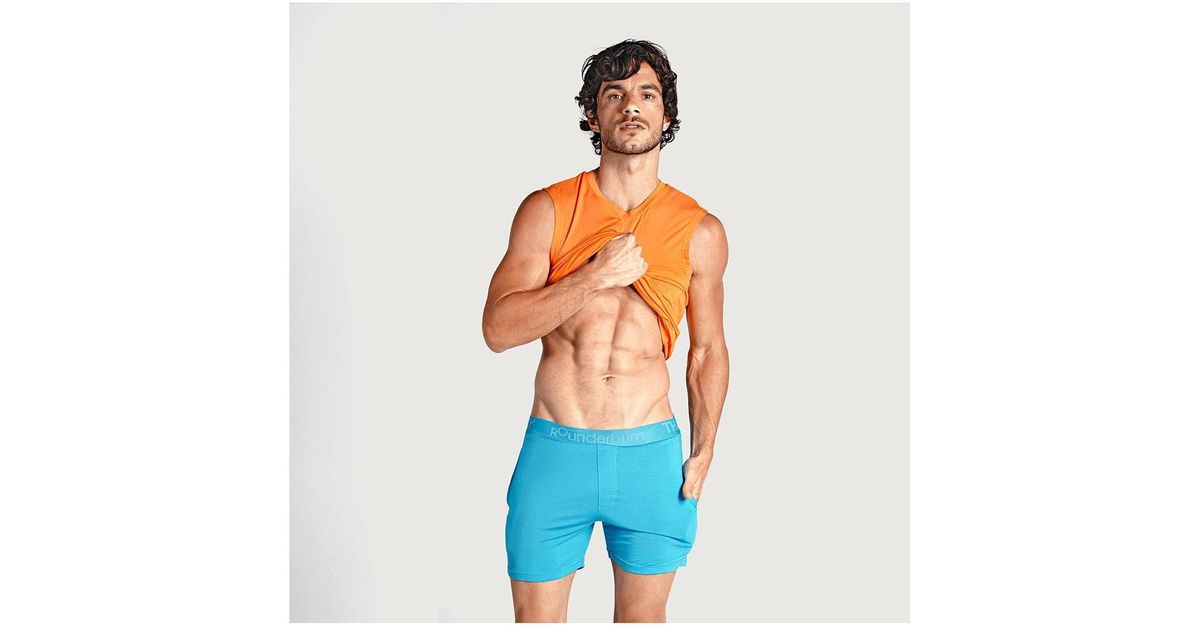 Rounderbum Bum Around Pajama Short in Blue for Men | Lyst