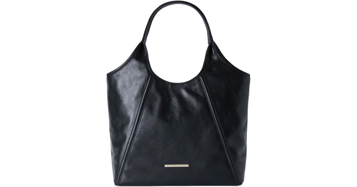 Brahmin Iona Medium Leather Tote Bag in Black | Lyst