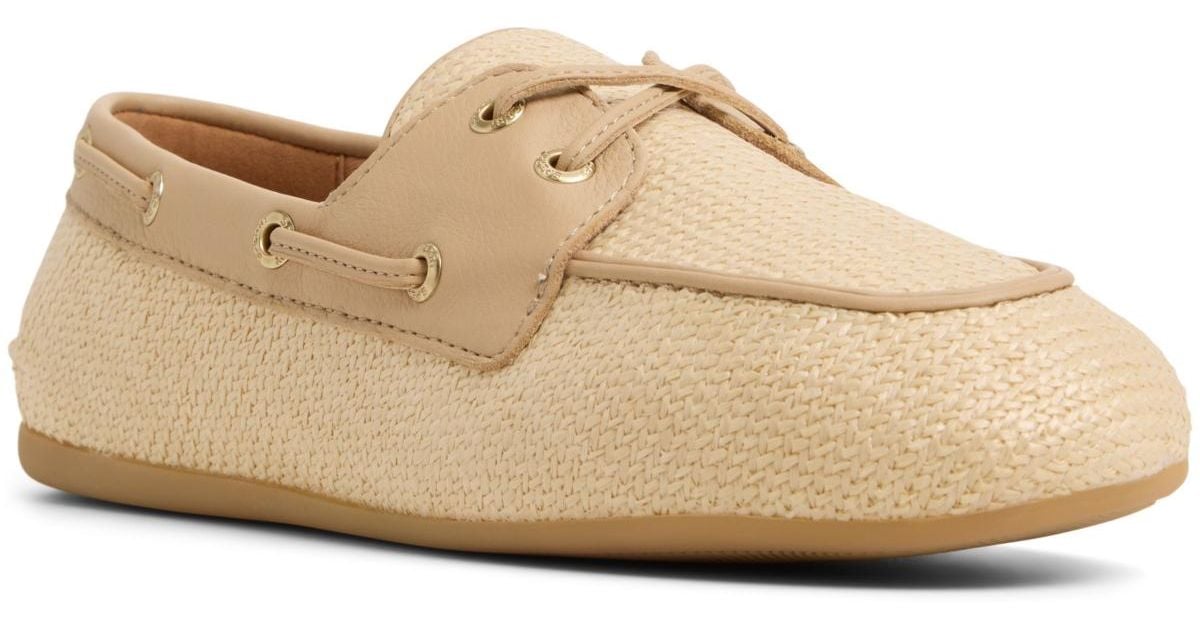 Sperry Top-Sider Slim Round Boat Shoe in White | Lyst