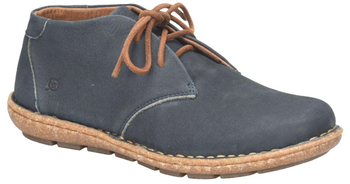 Born Nuala Ii Lace Up Booties in Blue | Lyst