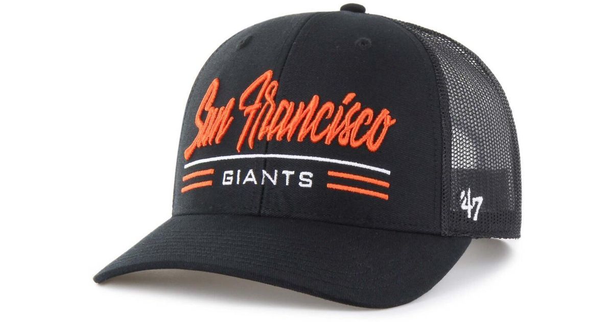 '47 San Francisco Giants Garner Trucker Adjustable Hat in Blue for Men ...