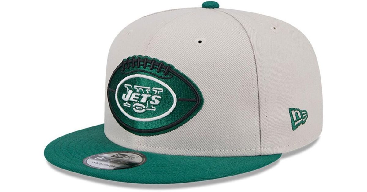 KTZ Stone/green New York Jets 2024 Sideline Historic 9fifty Snapback ...