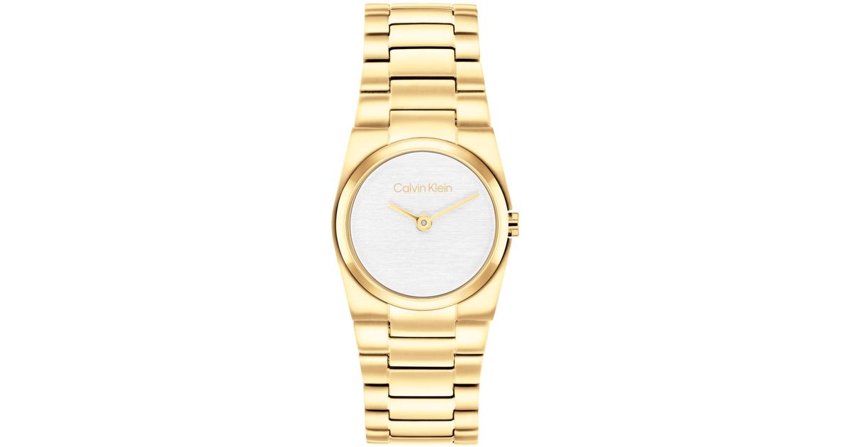 Calvin Klein Ck Unite Tone Stainless Steel Bracelet Watch 26mm in ...