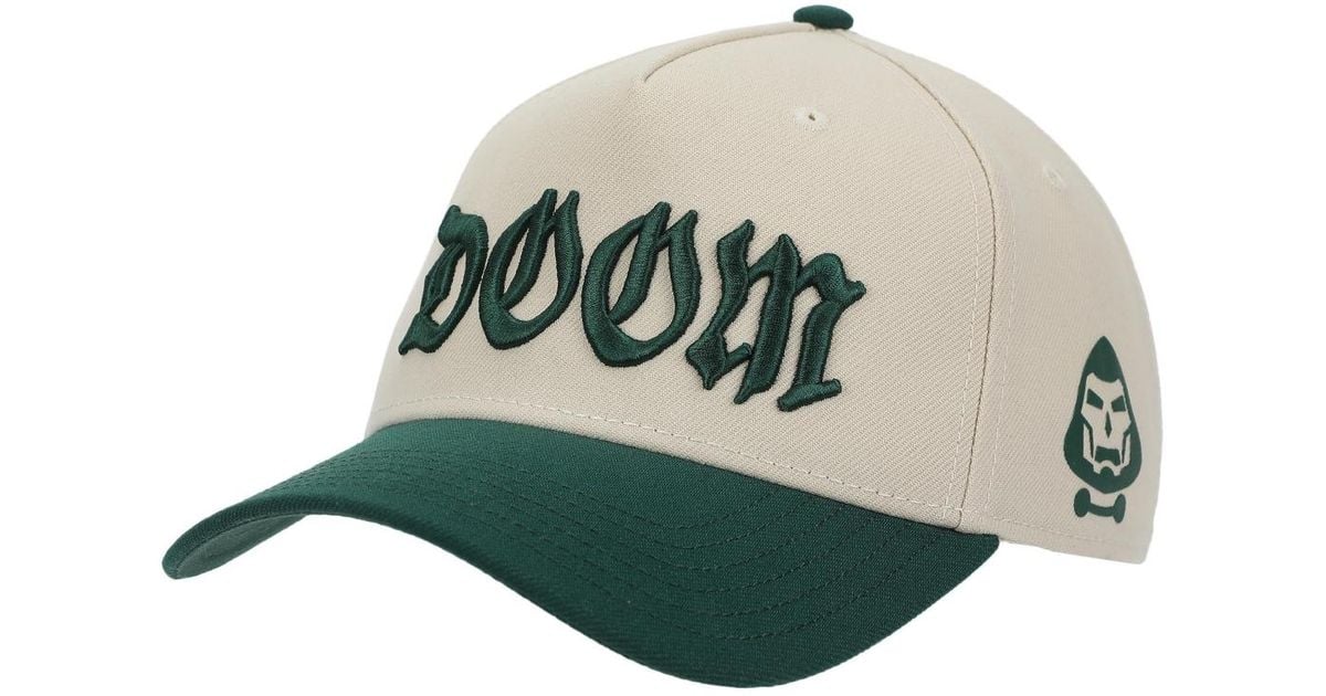 Marvel Universe Dr. Doom Off-white & Green A-frame Snapback Hat for Men ...