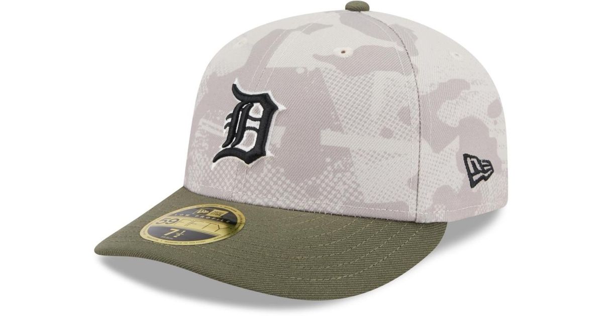 KTZ Light Beige/olive Detroit Tigers 2025 Armed Forces Day Low Profile ...