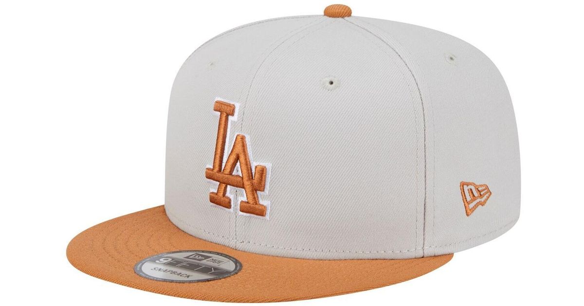 KTZ Khaki/brown Los Angeles Dodgers Color Pack Two-tone 9fifty Snapback ...