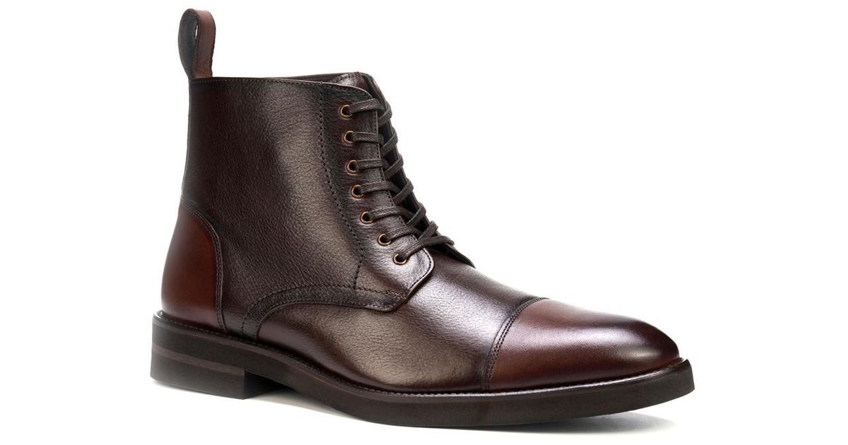 Anthony Veer James Lace-up Casual Leather Dress Boots in Brown for Men ...