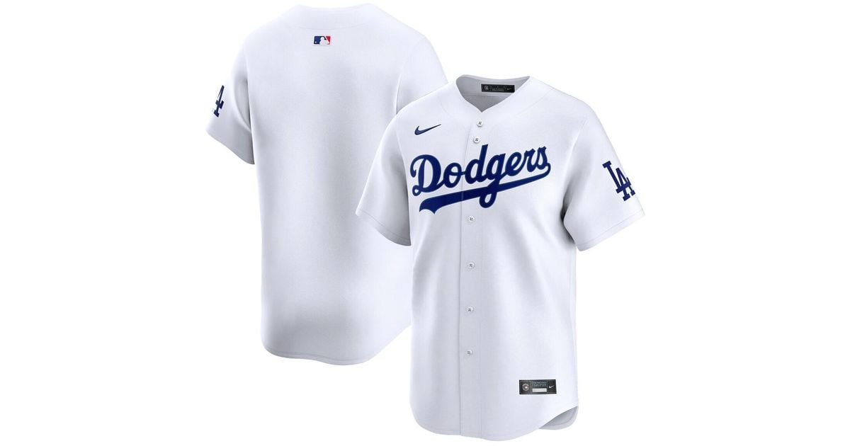 Nike Los Angeles Dodgers Home Limited Jersey in White for Men | Lyst