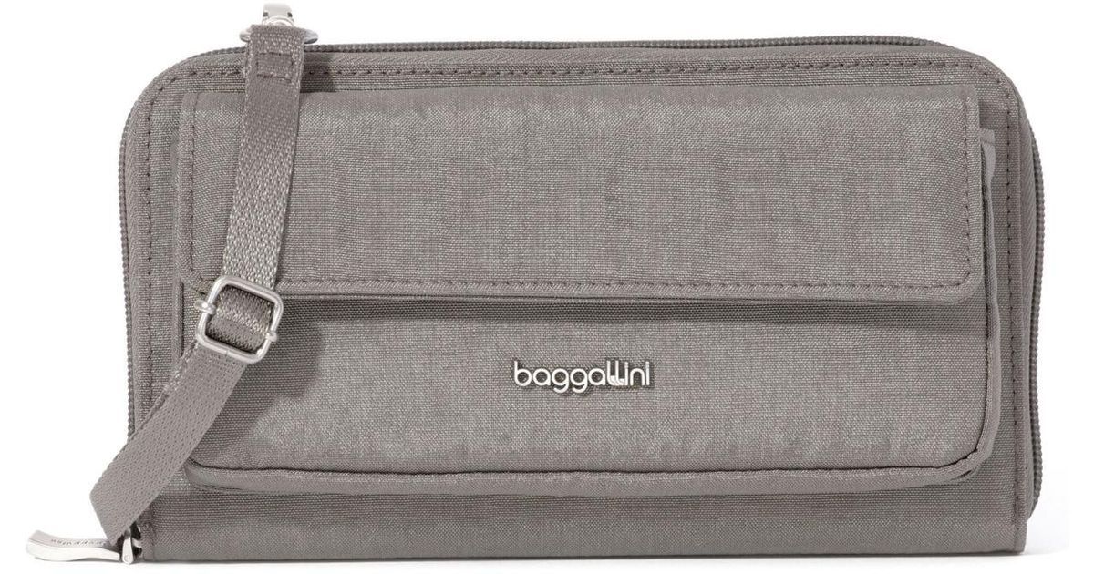Baggallini Criss Cross Crossbody in Gray | Lyst