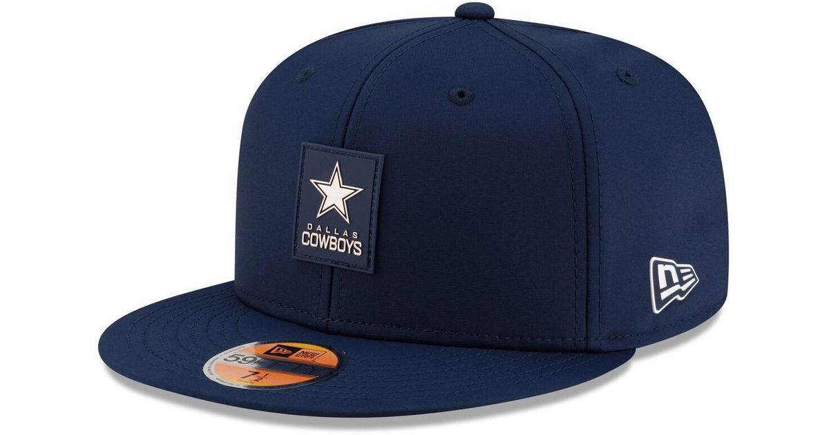 KTZ Dallas Cowboys 2025 Sideline 59fifty Fitted Hat in Blue for Men | Lyst