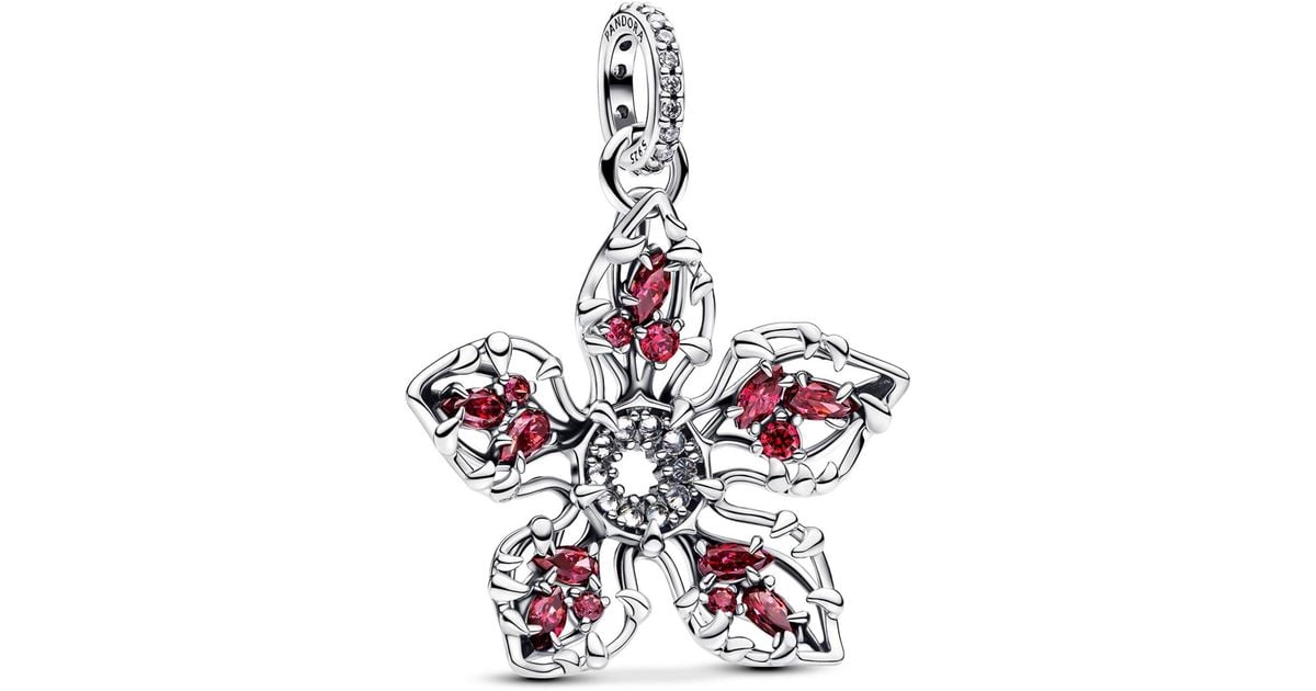 PANDORA Stranger Things Demogorgon Large Dangle Charm in White | Lyst