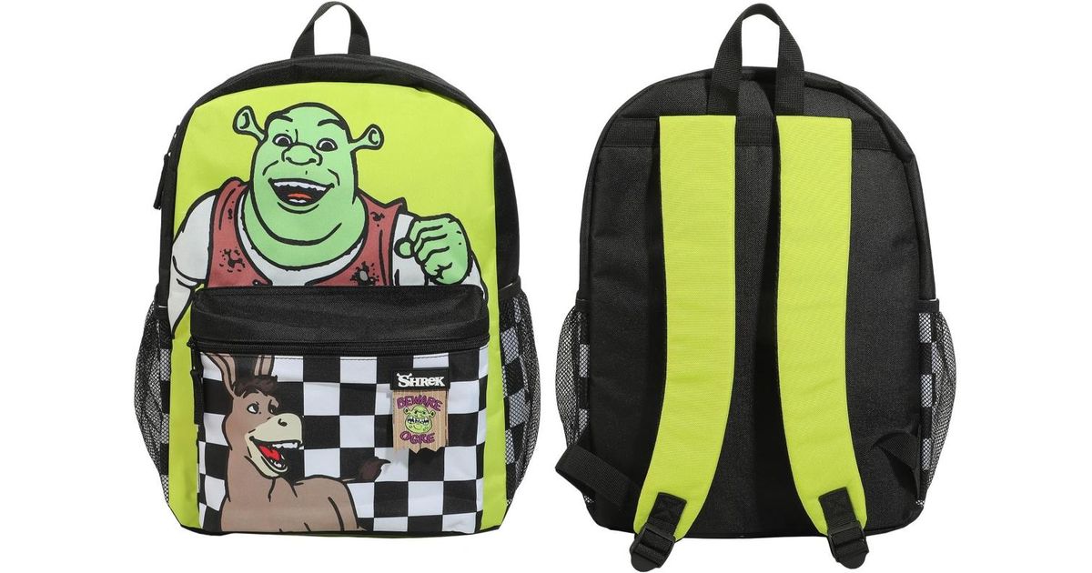 Shrek & Donkey Swamp & Checkered Backgrounds 16" Backpack in Green | Lyst