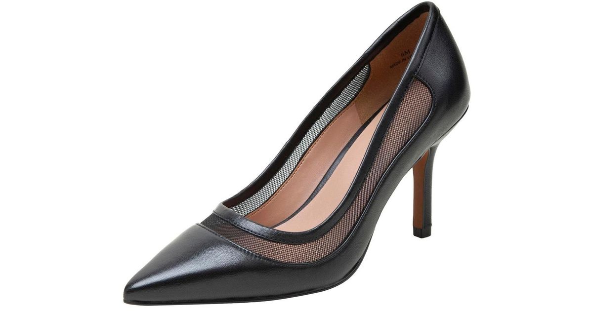 Linea Paolo Perline Mixed Media High Heel Pumps in Brown | Lyst