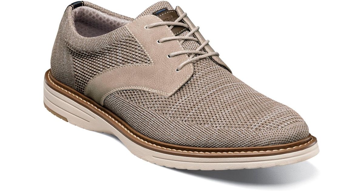 Nunn Bush Griff Knit Plain Toe Oxford in Gray for Men | Lyst