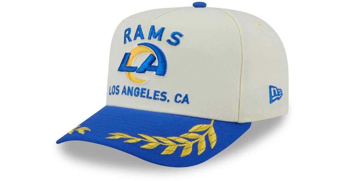KTZ Cream/royal Los Angeles Rams 2025 Nfl Draft A-frame 9fifty Snapback ...