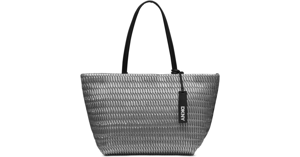 DKNY Mack Nylon Large Tote Bag in Gray | Lyst