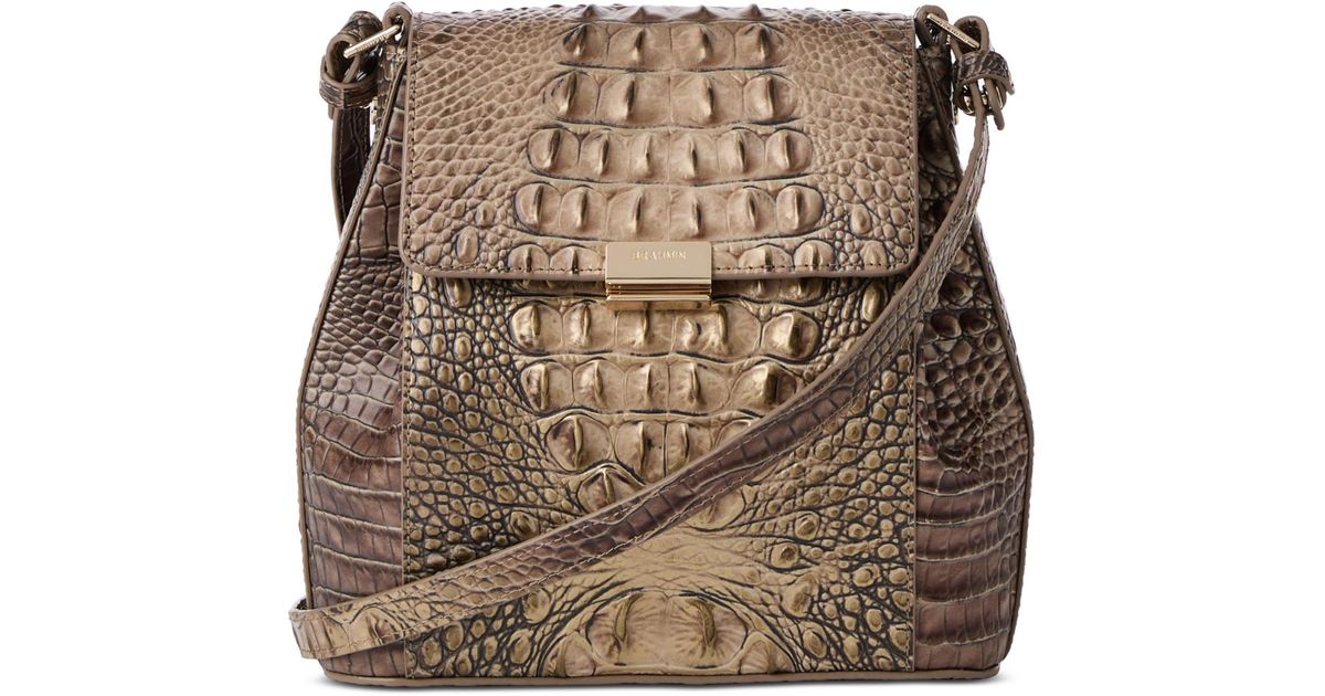 Brahmin Melbourne Margo Embossed Leather Crossbody in Brown | Lyst Brahmin Melbourne Margo Embossed Leather Crossbody in Brown | Lyst