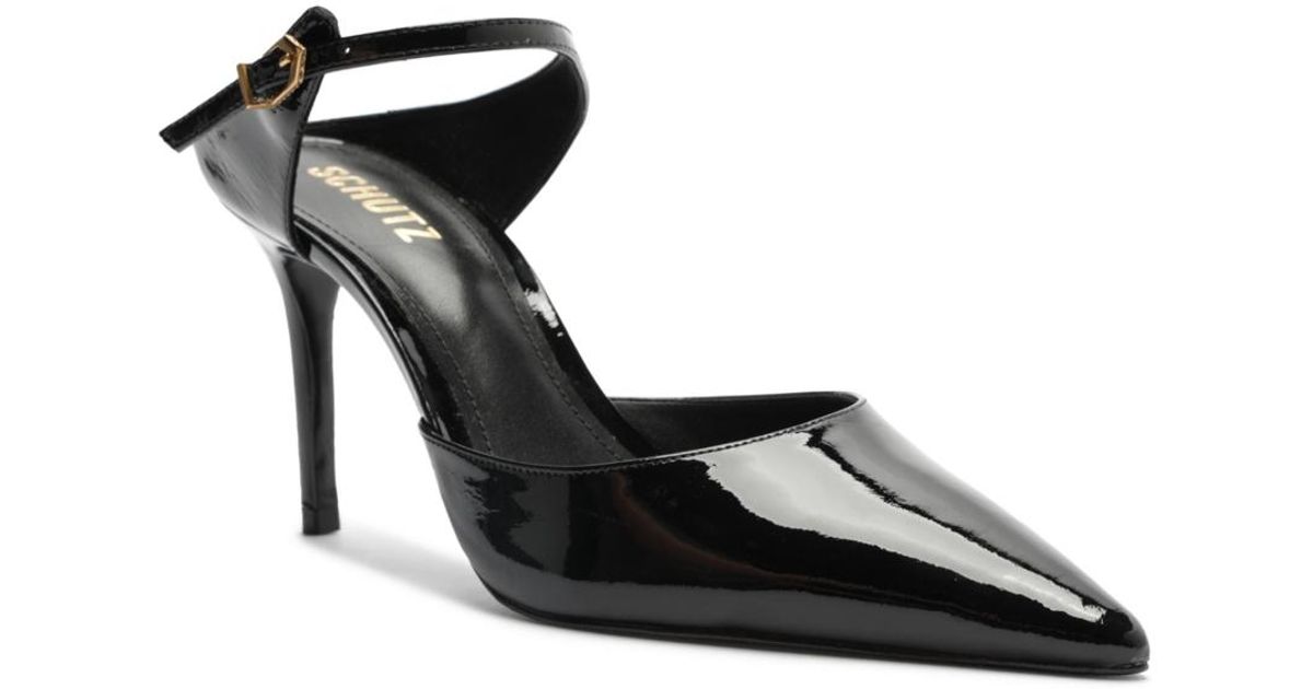 SCHUTZ SHOES Laura Mule High Stiletto Pumps in Black | Lyst
