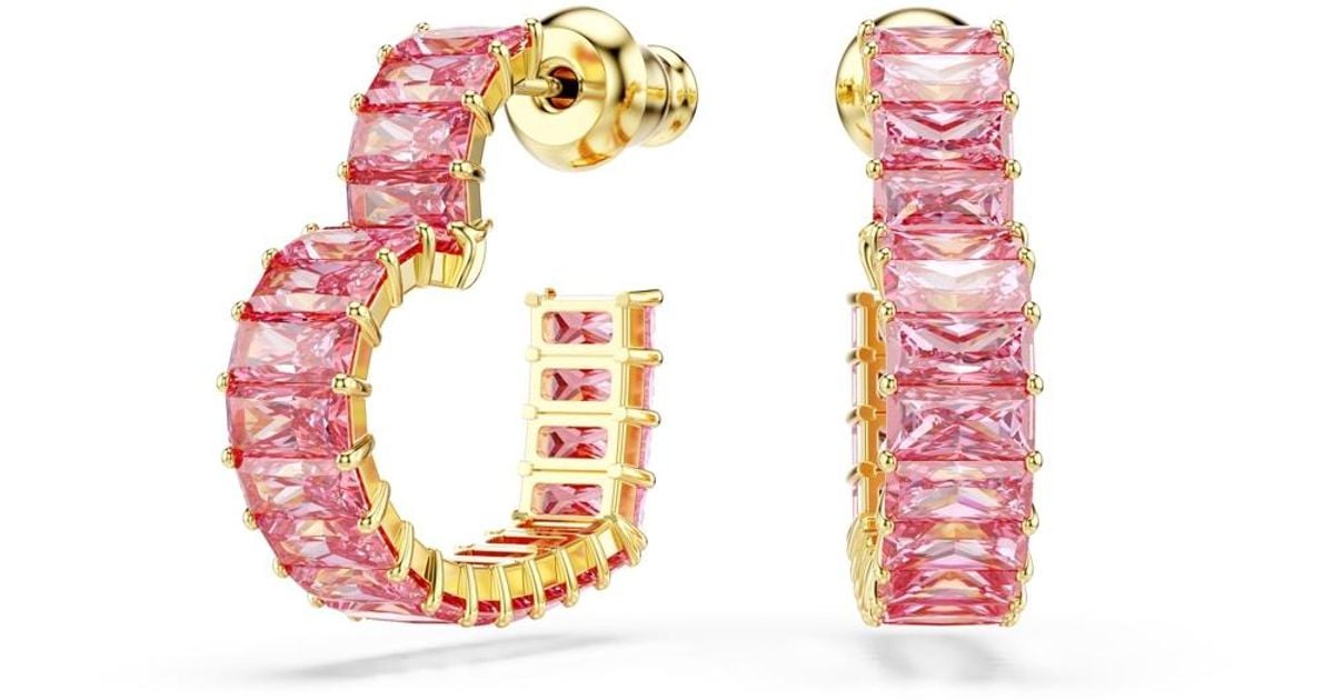 Swarovski Matrix Gold-tone Plated in Pink | Lyst
